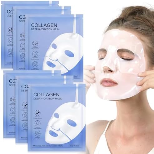 Amazon.com : FairyFace Collagen Face Mask (5 Count), Deep Collagen Anti ...
