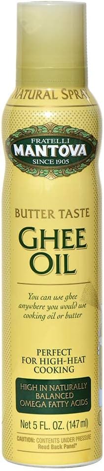 Amazon.com : Mantova Ghee Oil, 100% Pure Cooking Oil Spray, Omega-3 ...