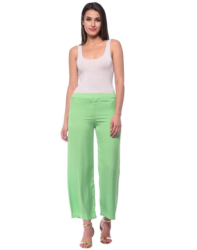 Buy Light green polyester pants at Amazon.in