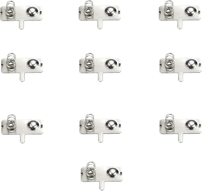 Amazon.com: Boxonly Metal AA Battery Spring Plate Set Negetive Positive ...