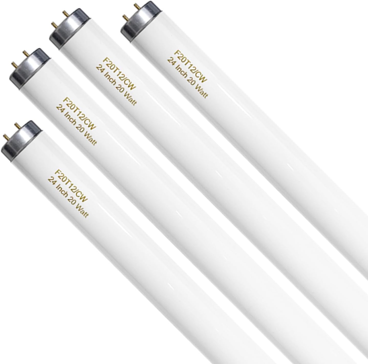 (2 Pack) GE F20T12/CW/ECO 20 Watt Cool White T12 Fluorescent Tube Light ...