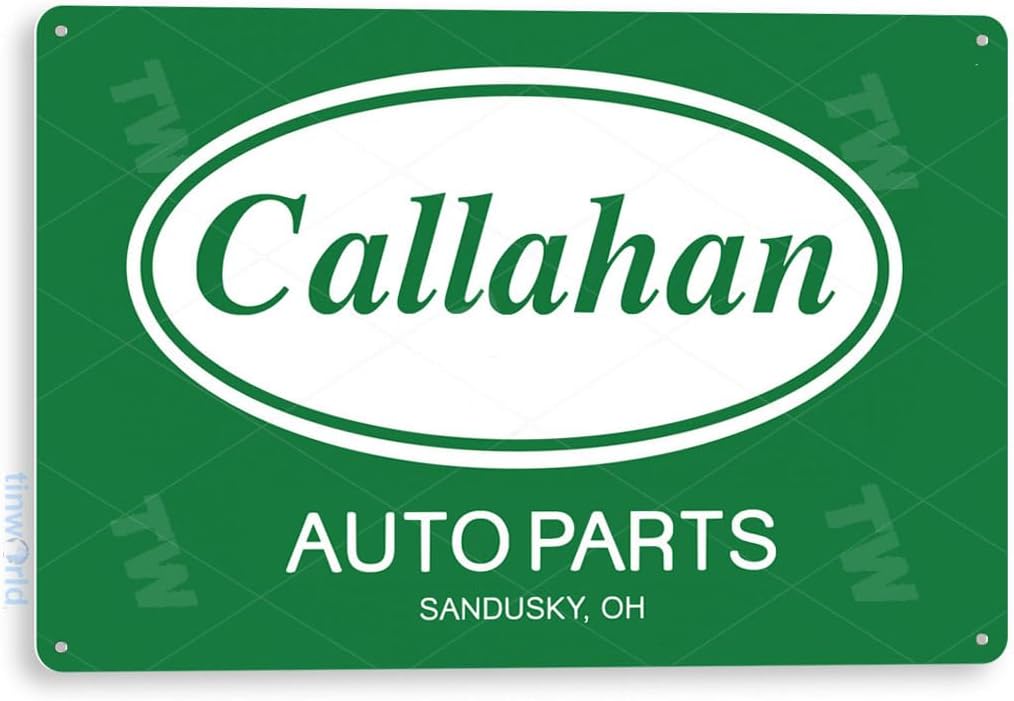 Amazon.com: Tinworld Tin Sign: Callahan Auto Parts Retro Garage Auto ...