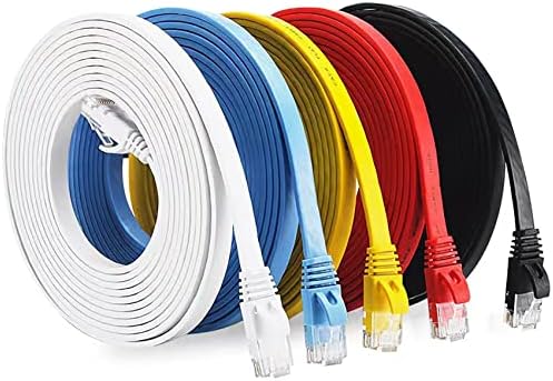 tunghey Cat 6 Ethernet Cable (5 Pack) (at a Cat5e Price but Higher ...