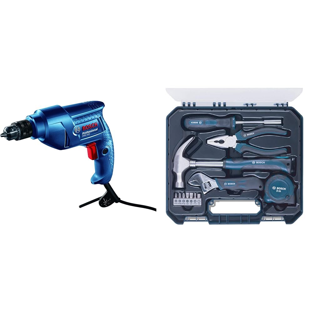 Bosch Gbm 350 Professional Rotary Drill, Wood & Metal Work (350 Watt ...