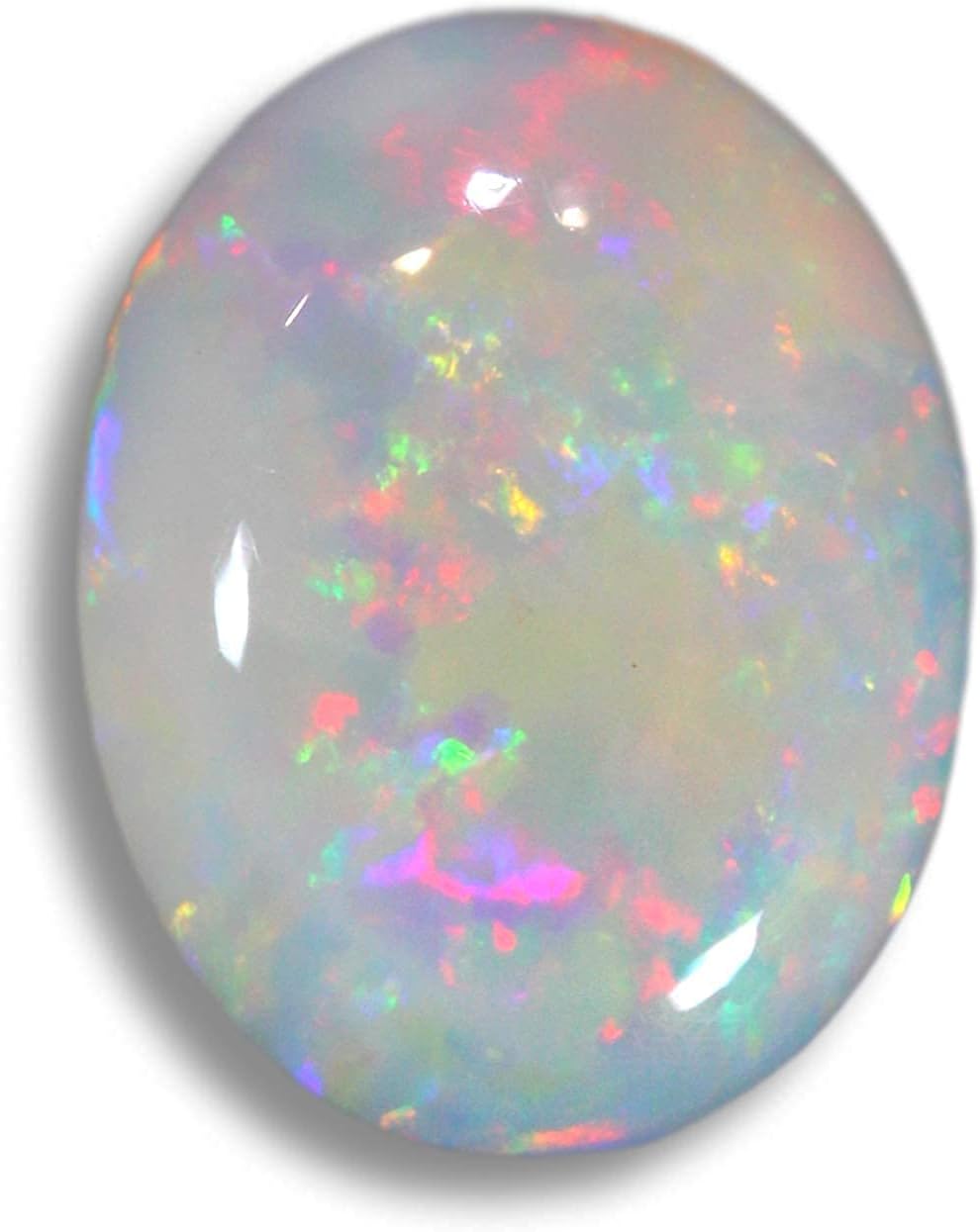 Amazon.com: RRVGEM White Opal Stone 13.40 Ratti Natural Fire Opal Stone ...