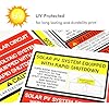 Amazon.com: CDXHOME 48 Pack PV Solar System Install Label Kit ...