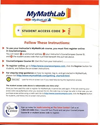 MyMathLab/MyStatLab: Student Version: Michael Sullivan: 9780131486911 ...