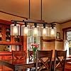 Amazon.com: IDEALHOUSE 5 Lights Dining Room Light Fixture Over Table ...