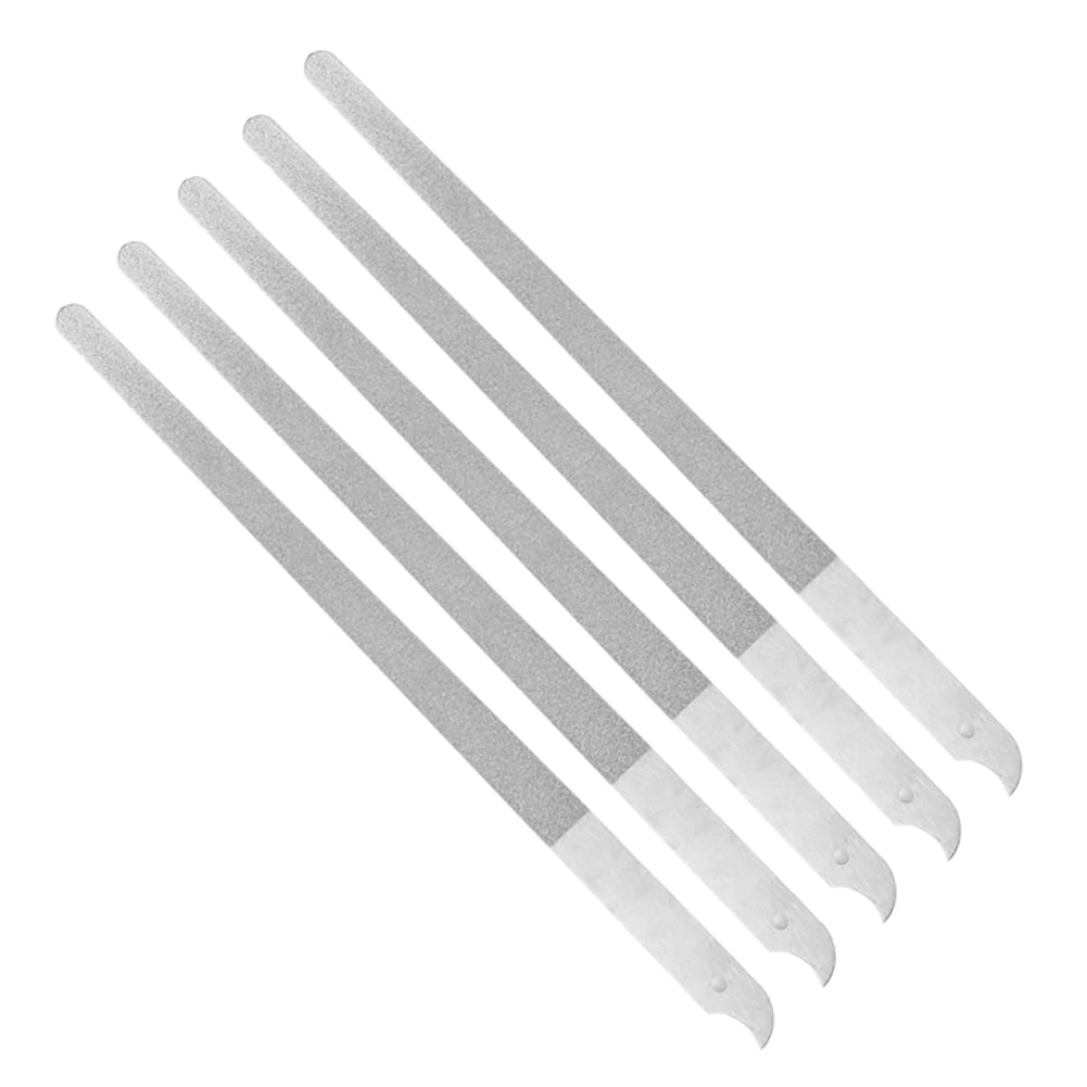 Amazon.com : 5 Pcs Stainless Steel Nail File Double Sided Diamond Nail ...