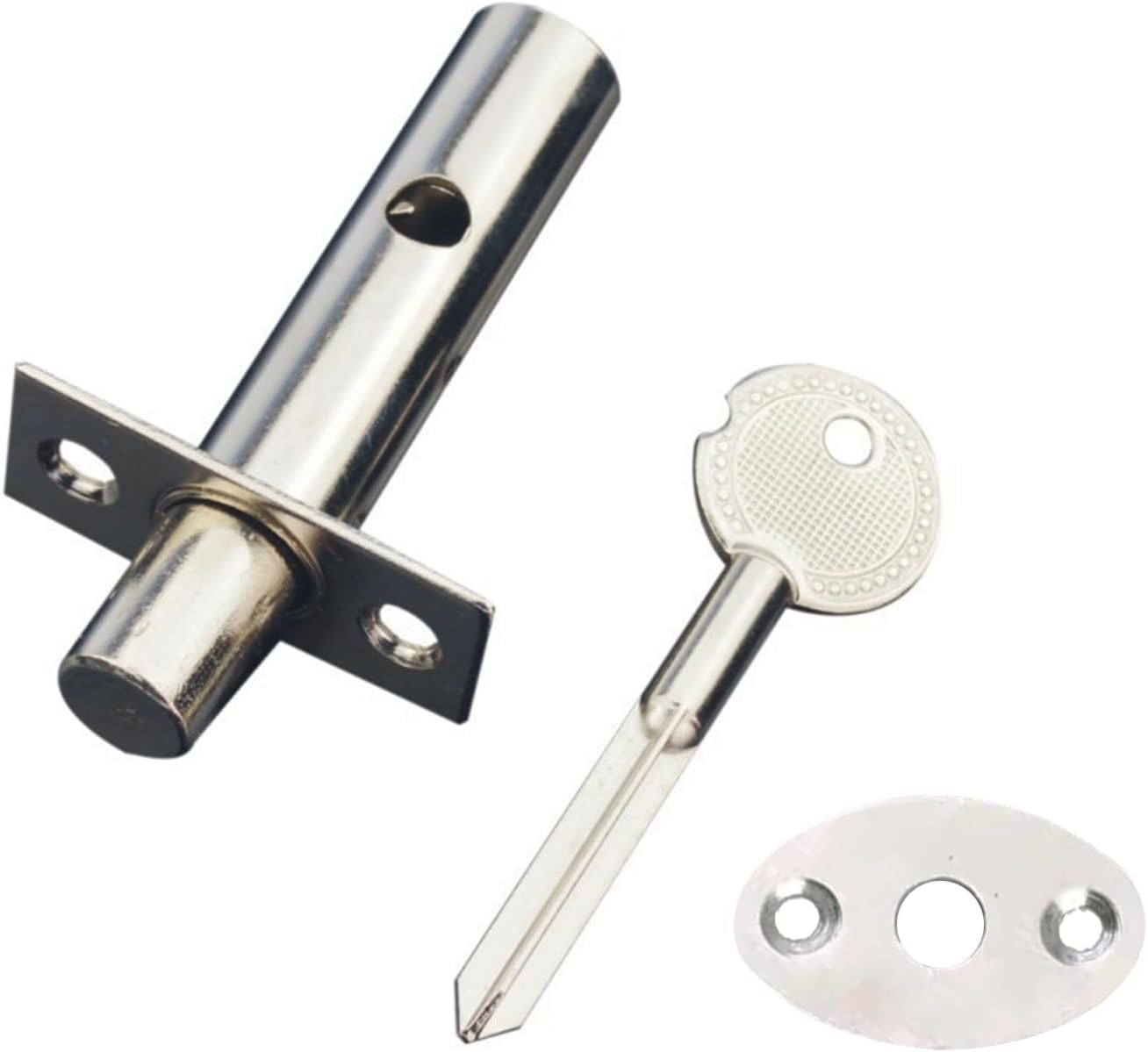 ALLWYOU Door Lock Stainless Steel Gate Bolt Lock with 2 Washers and a ...