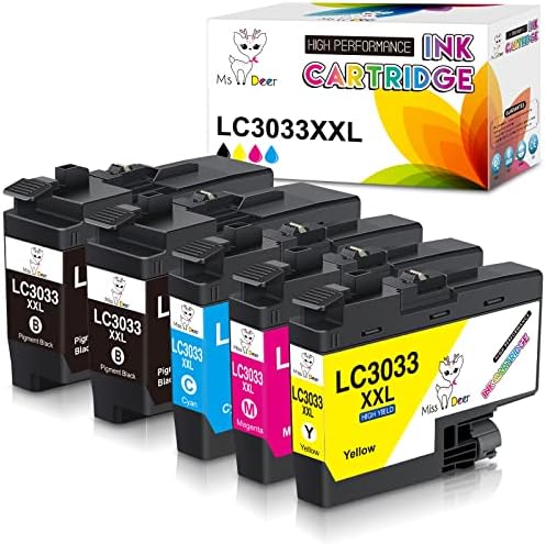 Amazon.com: Miss Deer LC3033 Ink Cartridge BK/C/M/Y High Yield ...