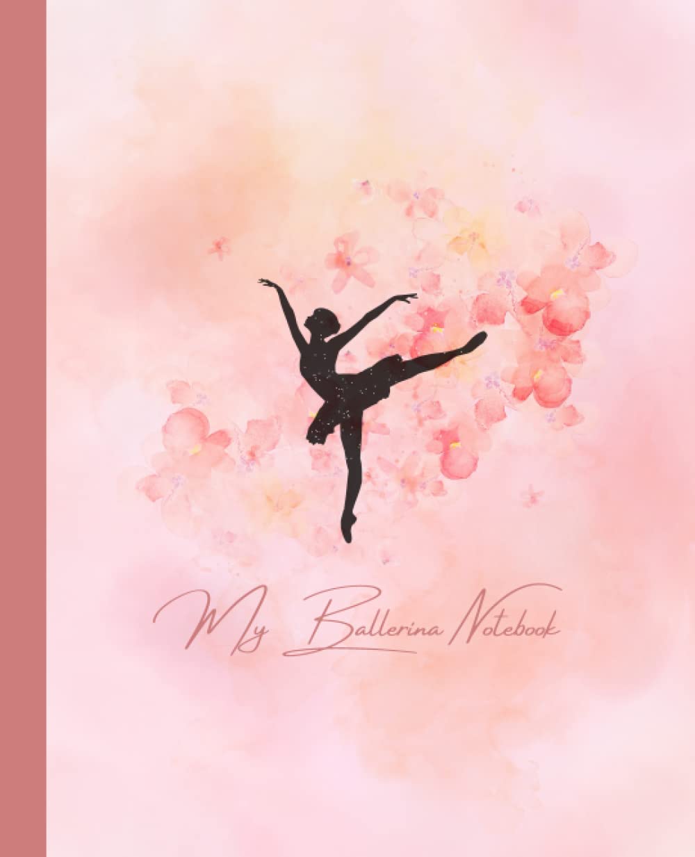 Ballerina Notebook: Pink Ballet Dancer Composition Notebook for Girls ...