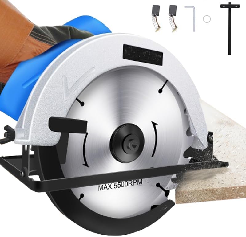 PRO Circular Saws, 2000W 5000 RPM, Bevel Angle(0 to 45°) Joint Cuts ...