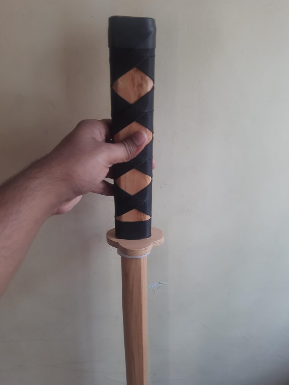 Yoshi Katana- Wooden Japanese Training Sword with Handguard for Martial ...