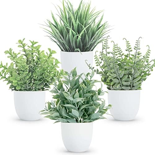 Amazon.com: A Bundle of 4 Packs Fake Plants and 4 Packs Fake Plants ...