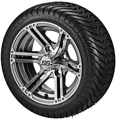 Amazon.com: RM Cart 12" Yukon Gun Metal Gray/Machined on 215/35-12 LSI ...