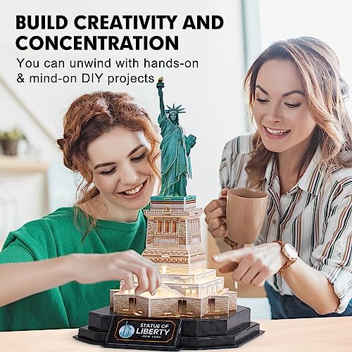 Snapklik.com : CubicFun 3D Puzzle LED Statue Of Liberty