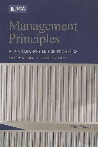 Amazon | Management principles: A contemporary edition for Africa ...