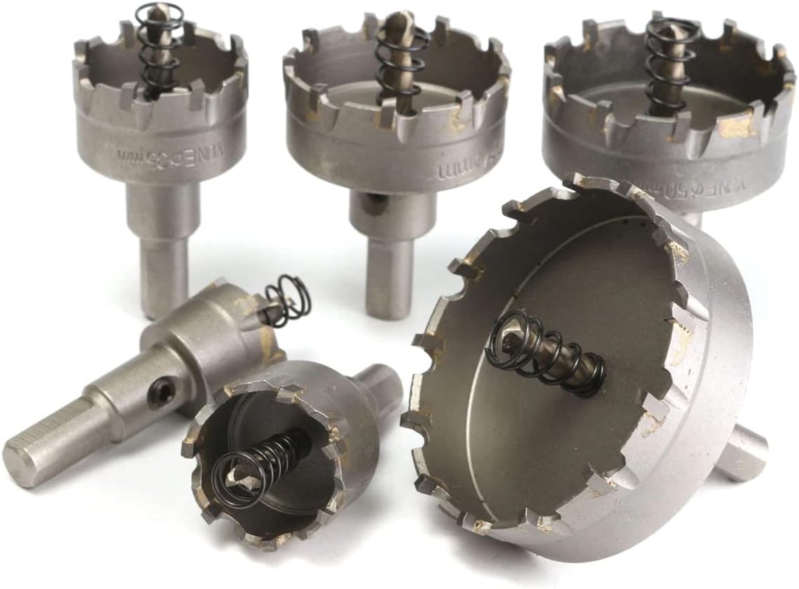 10pcs 14-50mm TCT Hole Saw Drill Bit Set Carbide Tipped Hole Saw Cutter ...