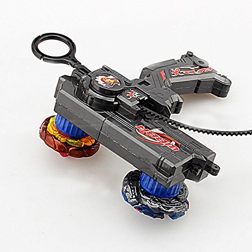 Buy COMBR Black 4D Battling Spinning Tops Set Metal Fusion Rapidity ...