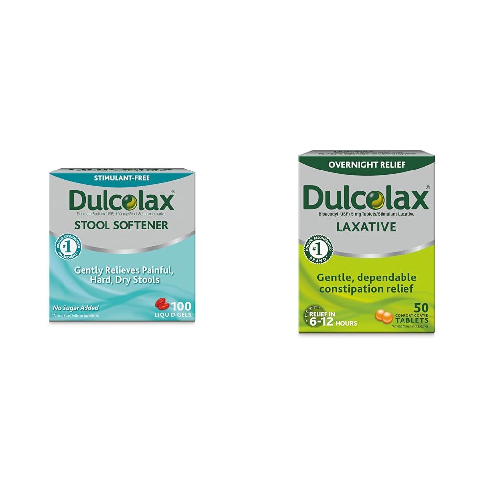 Buy Dulcolax Stool Softener Liquid Gel s (100ct) for Gentle , Docusate ...