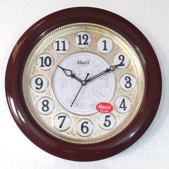 Buy Royal Look Brown Color Matiz Wall Clock fior Home Decor and Gifted ...
