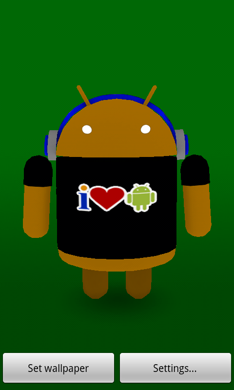 Gingerbread Android Wallpaper