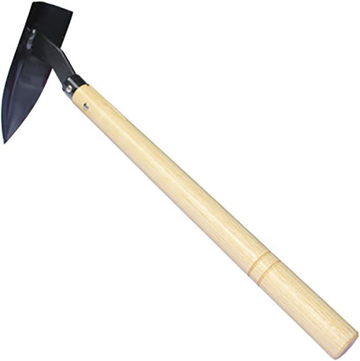 erozy Garden Landscaping Triangle Hoe with Carbon Steel Blade and Wood ...