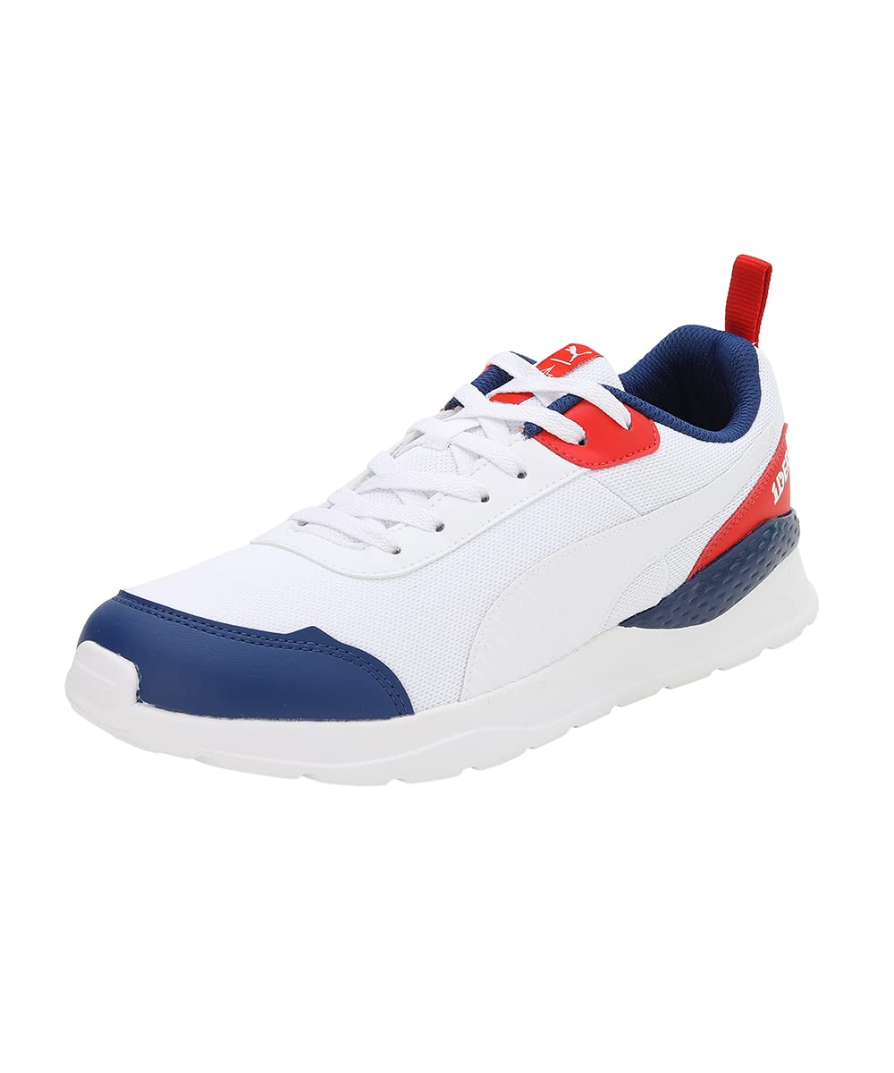 Buy Puma Mens x 1DER Brook White-Burnt Red-Blazing Blue Sneaker - 10UK ...