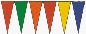 Amazon.com: 100ft Multi-Color Poly Pennant Streamer : Home & Kitchen