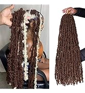 Amazon.com : ZRQ 30 Inch Brown Butterfly Locs Crochet Hair 6 Packs Pre ...