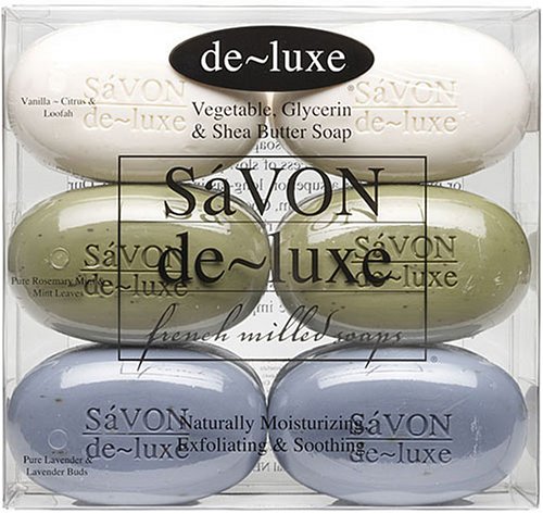 Amazon.com : de~luxe Soap Set, Assortment of Vanilla-Citrus, Rosemary ...