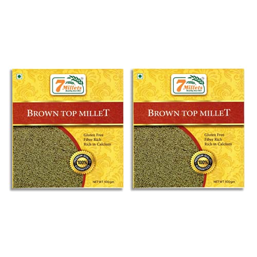 7Millets Raw & Unpolished BrownTop Millet 1.0 kg (500g x 2 Packs ...