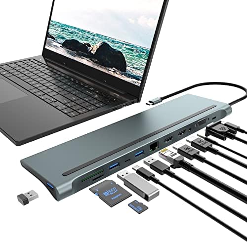 Plugable Thunderbolt 4 Dock with 100W Charging, Thunderbolt Certified ...