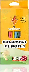 Vignette Stationery Coloured Pencils Oil Base Soft Blendable Non-Toxic ...