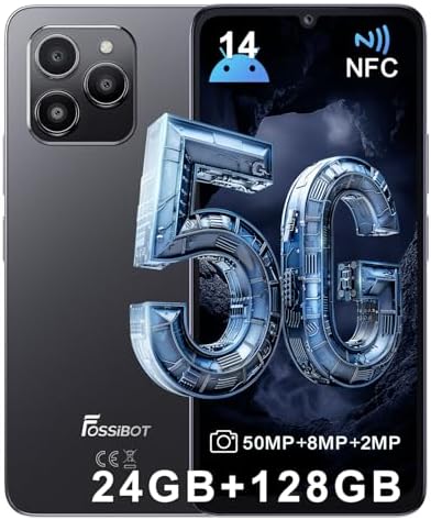 OUKITEL C50 Mobile phones 5g - Android 14 phone 24GB+128GB (1TB), 50MP ...