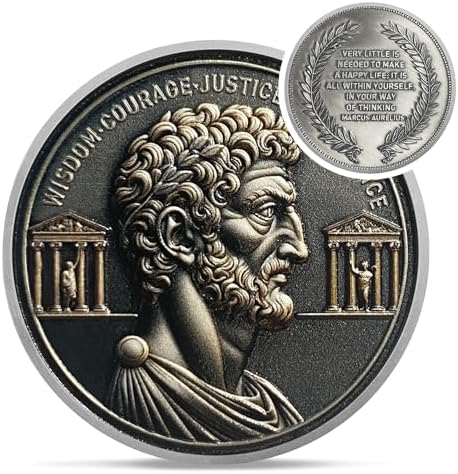 Amazon.com: Imasoner Inner Citadel Coin Stoicism Medallion Daily Stoic ...