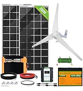 Amazon.com : ECO-WORTHY 1000W 4KWH Solar Wind Power Kit: 1*400W Wind ...