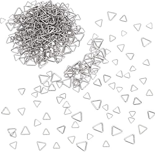 Amazon.com: CHGCRAFT 400Pcs 4 Styles 201 Stainless Steel Triangle Open ...