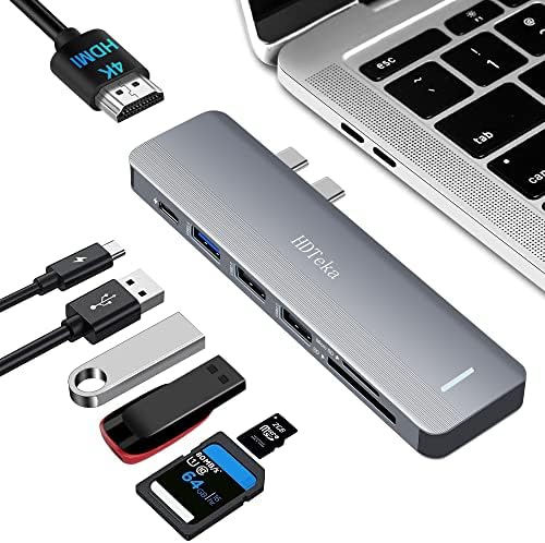 avedio links USB C Hub, 7-in-2 USB C Adapter with Multi- Function USB C ...