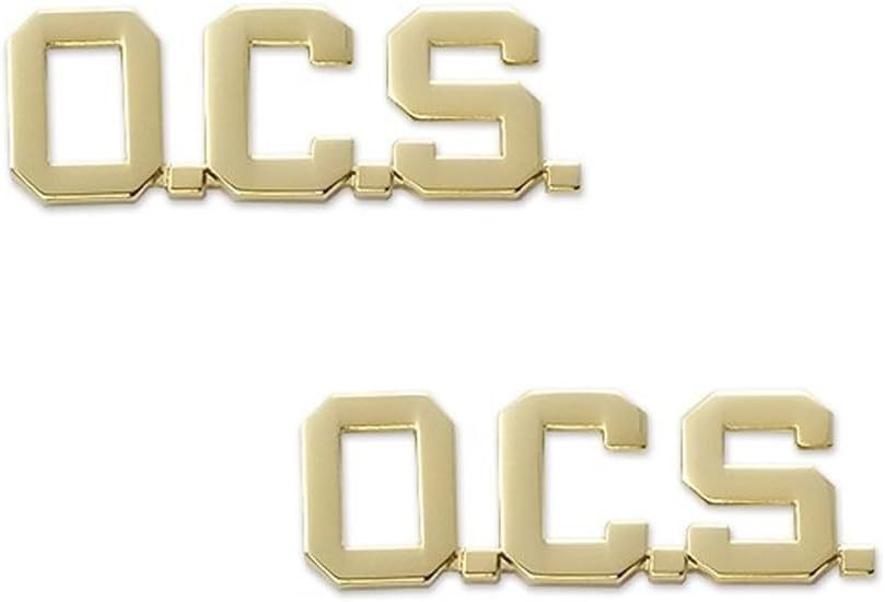 Amazon.com: Insignia Depot Officer Candidate School OCS Gold Letters ...