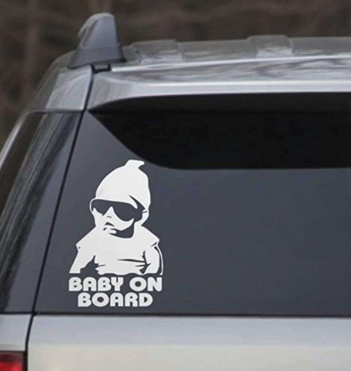 Amazon.com - Decaltor Funny Car Window Laptop Vinyl Decal Baby on Board ...