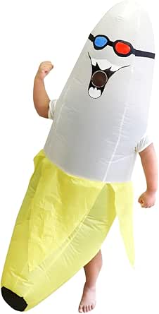 Amazon.com: JASHKE Inflatable Banana Costume Blow up Banana Costumes ...