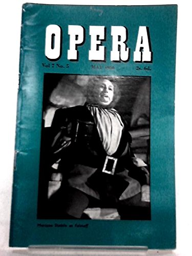 Opera. Vol 7, No 5, May 1956: Various: Amazon.com: Books