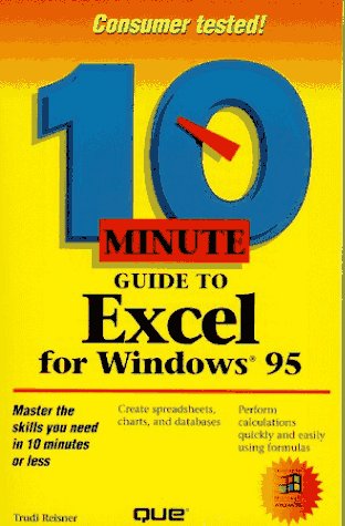 Buy 10 Minute Guide to Excel for Windows 95 Book Online at Low Prices ...