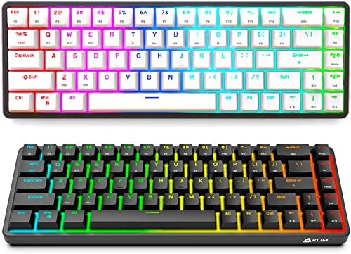 Amazon.com: KLIM Shift Wireless Mechanical Keyboard 60% + Hotswap, RGB ...