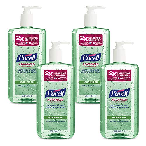 PURELL Advanced Hand Sanitizer Soothing Gel, Fresh scent, with Aloe and ...