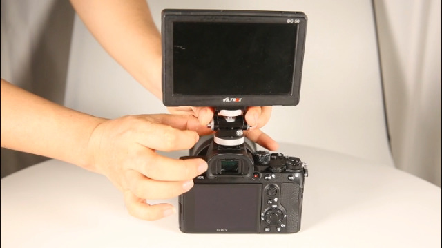 Watch dslr camera field monitor hot shoe mount on Amazon Live
