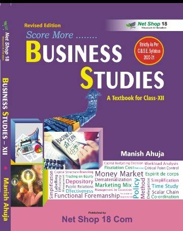 Business Studies A Textbook for Class XII : Manish Ahuja: Amazon.in: Books
