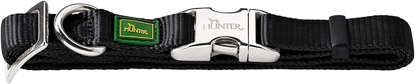 Hunter - Collar Vario Basic aluminum resealable L 45-65 cm neck black ...
